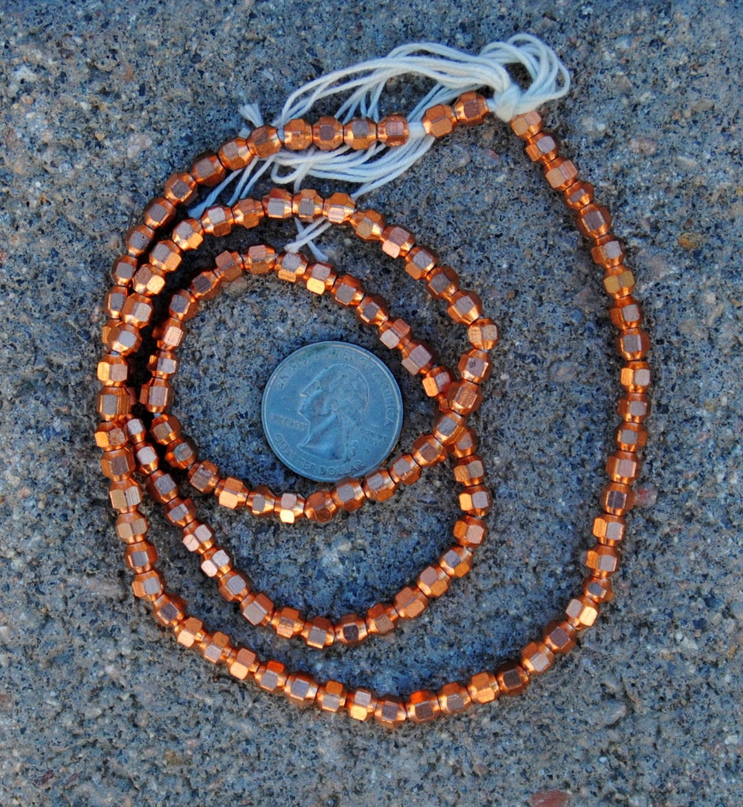 Indian Metal Cog Beads : Copper Finish 5x5mm - Etsy