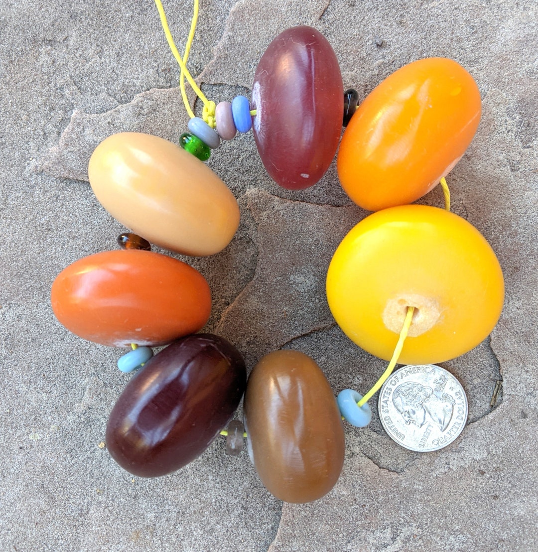 African Copal Resin Beads - Etsy