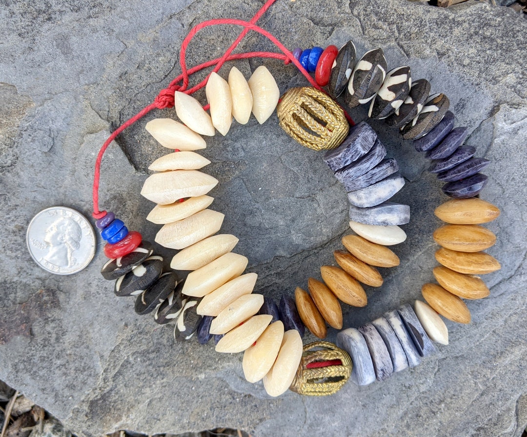 African Bone Disk Beads - Etsy