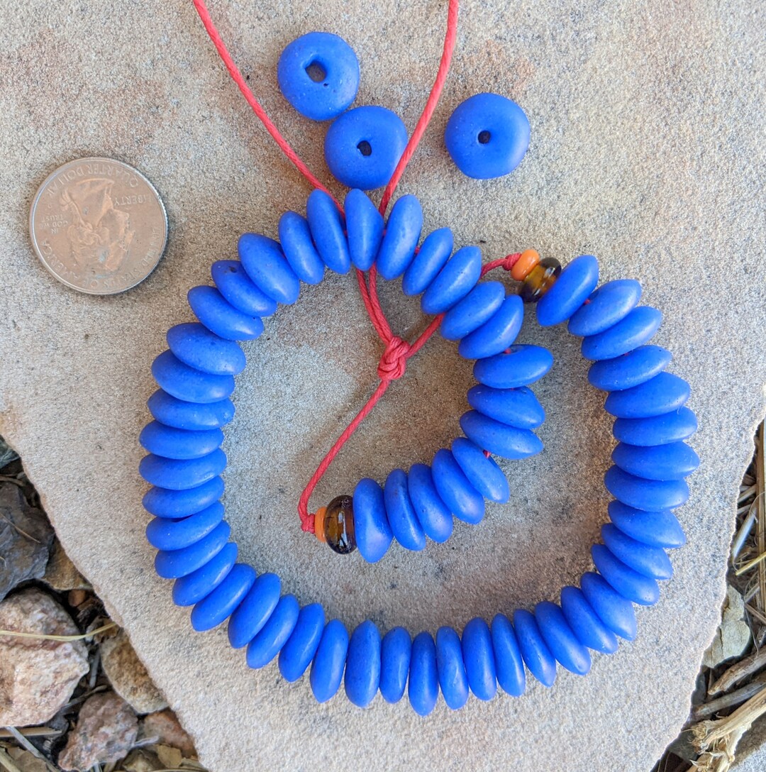 Taka Krobo Beads: Short Strand - Etsy