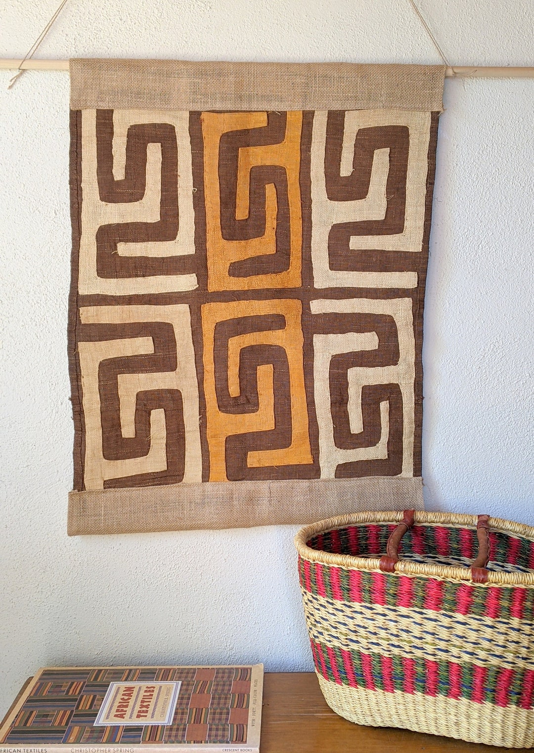 Hand Made African Kuba Cloth Wall Hanging - Etsy