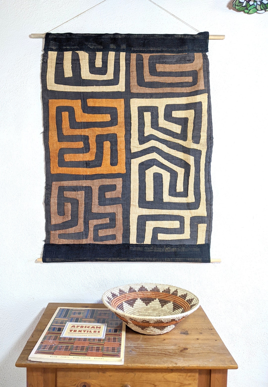 Hand Made African Kuba Cloth Wall Hanging - Etsy