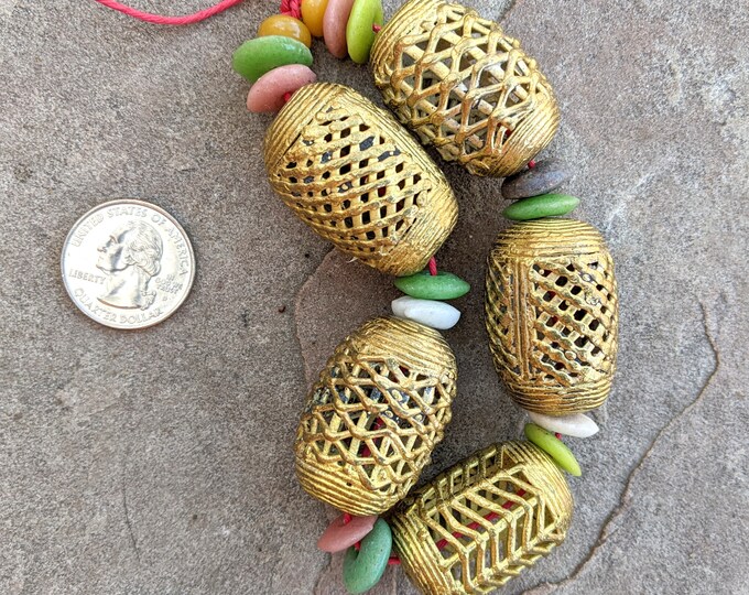 Tabular Brass Center Beads - Etsy