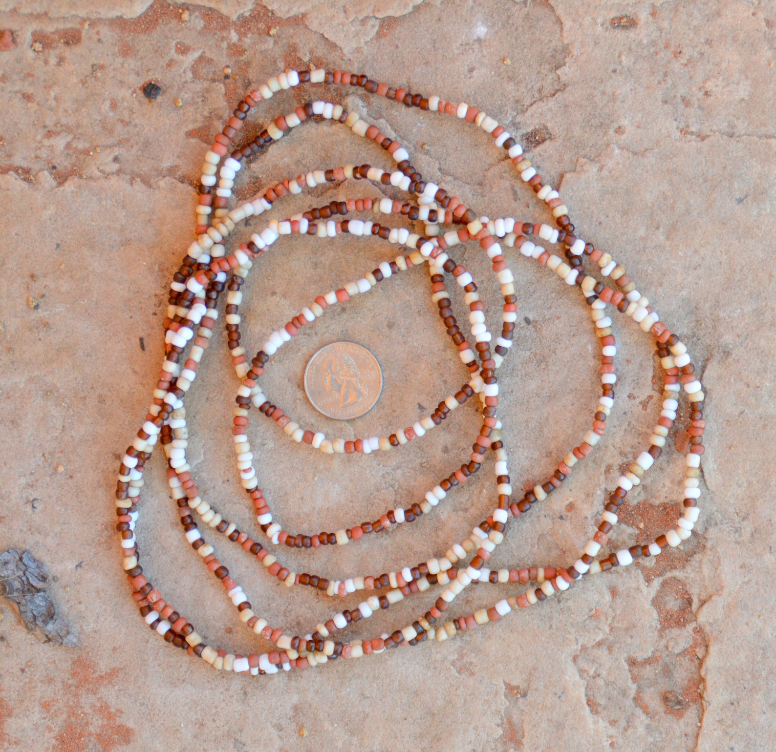 Small Glass Beads: 2 Long Strands - Etsy