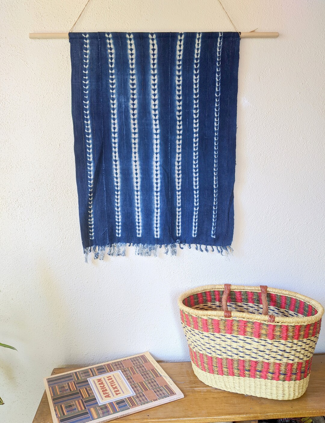 Hand Made Vintage African Indigo Wall Hanging 22"x29" - Etsy