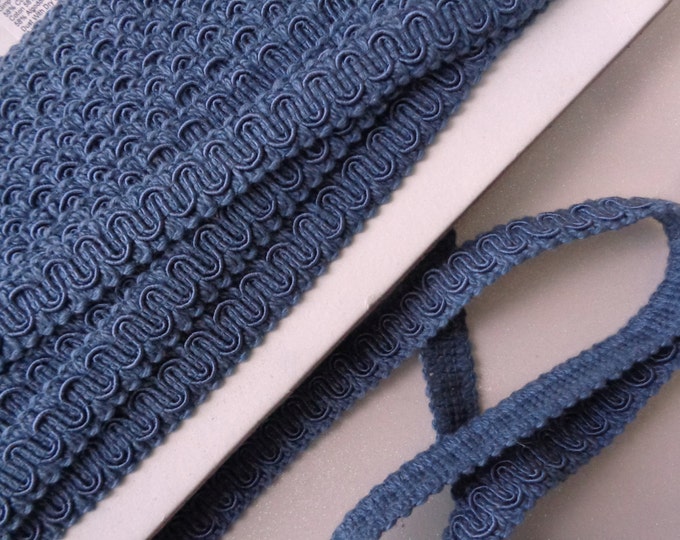 1/2 Wide French Blue Cotton Gimp Trim for Furniture Upholstery Sewing ...