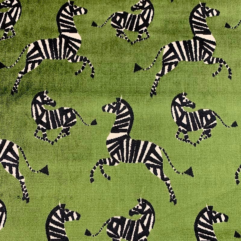 Green Zebra Print