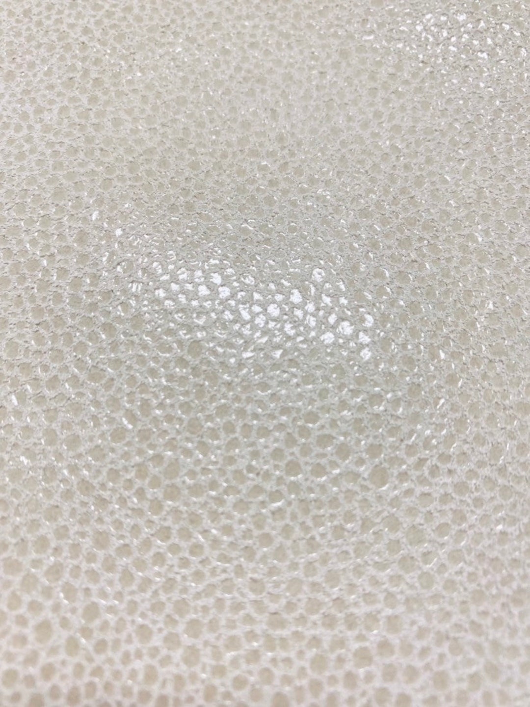 14 SF Genuine Cowhide Stingray Pattern Shagreen Beige Glossy - Etsy