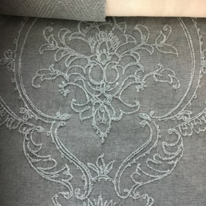 Embroidered Faux Silk Cotton Lycra Drapery Pillow Fabric - Etsy