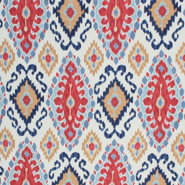 Red Ikat Fabric - Etsy