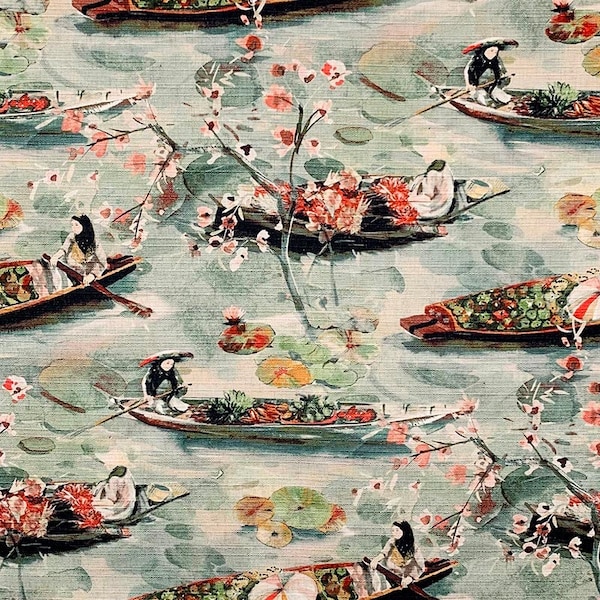 Chinoiserie Fabric - Etsy