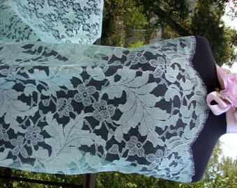 Mint Lace Fabric - Etsy