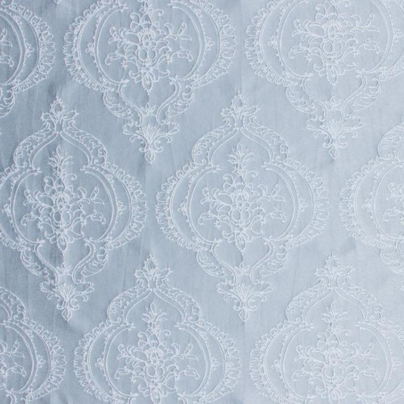 Embroidered Faux Silk Cotton Lycra Drapery Pillow Fabric - Etsy