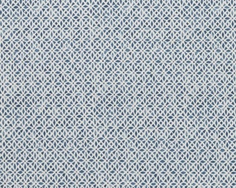 Blue Small Print Fabric - Etsy
