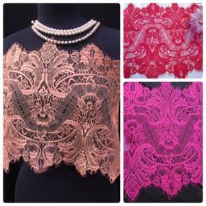 13 Wide Hot Pink Neon Fuchsia Ruby Red Salmon Coral - Etsy