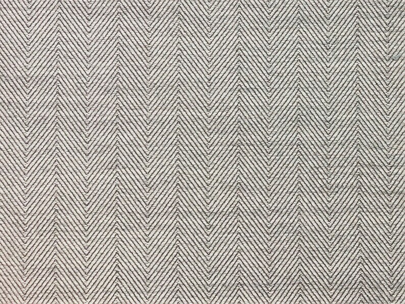 Designer Wool Grey Gray MCM Mid Century Modern Herringbone | Etsy