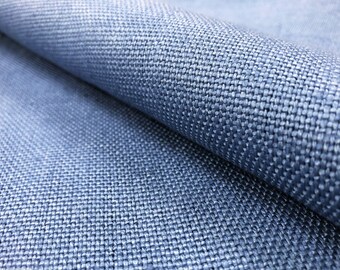 Blue Linen Fabric - Etsy