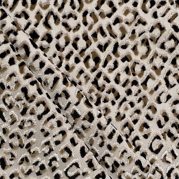 Cheetah Cut Velvet Fabric - Etsy
