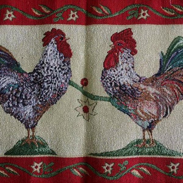 Rooster Table Runner - Etsy