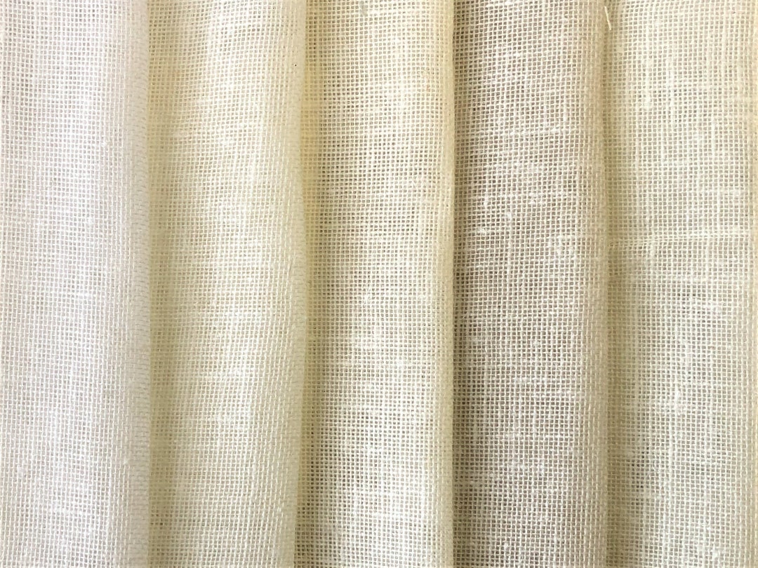 118 Wide Designer Linen Poly Sheer Drapery Fabric for - Etsy