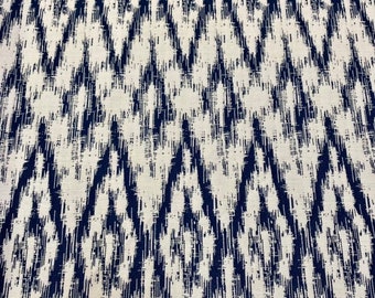 Blue Ikat Fabric Indigo Blue Ikat Diamonds by Crystal Walen - Etsy