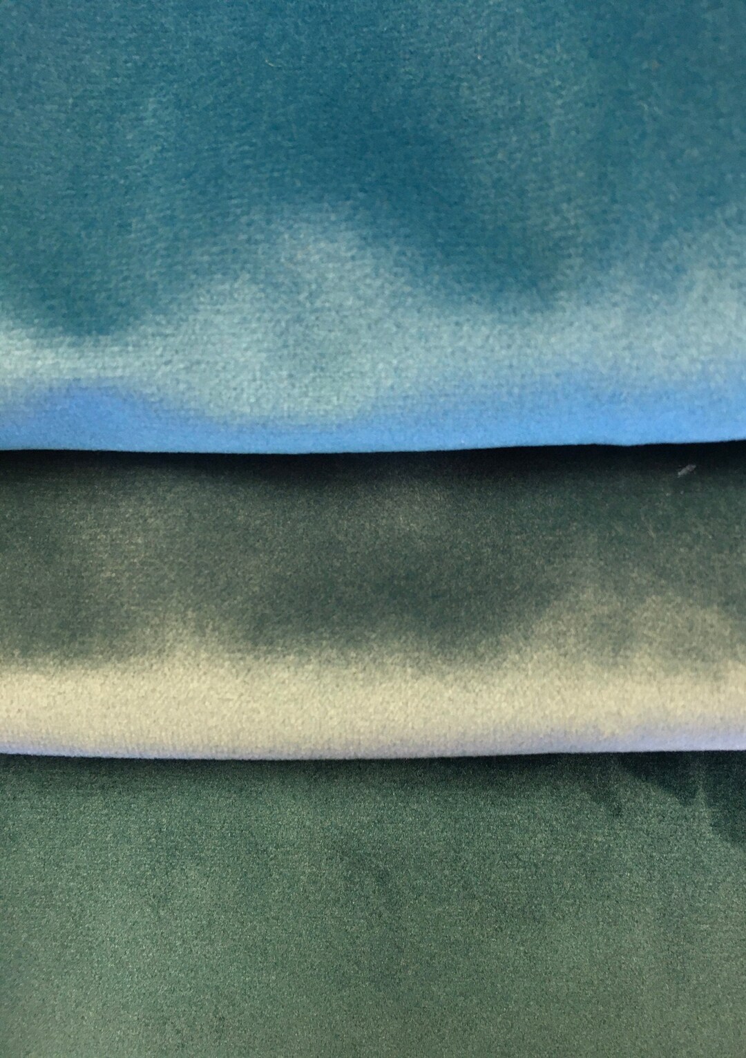 Teal azul antiguo teal verde teal terciopelo tapizado drapery - Etsy España