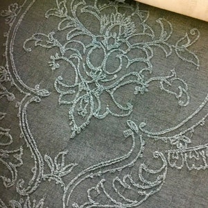Embroidered Faux Silk Cotton Lycra Drapery Pillow Fabric - Etsy