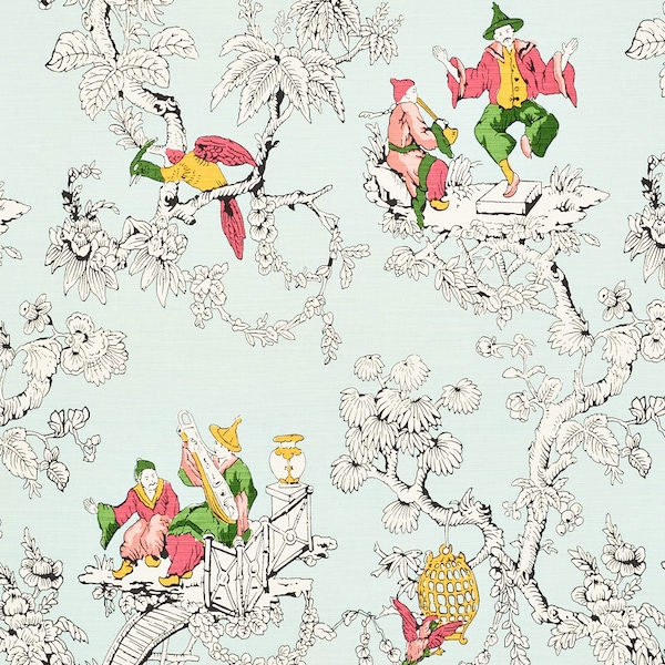 Chinoiserie Fabric - Etsy