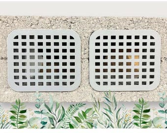 Cinder Drain Block Screen | Masonry Concrete Insert | Tapered Grate ...