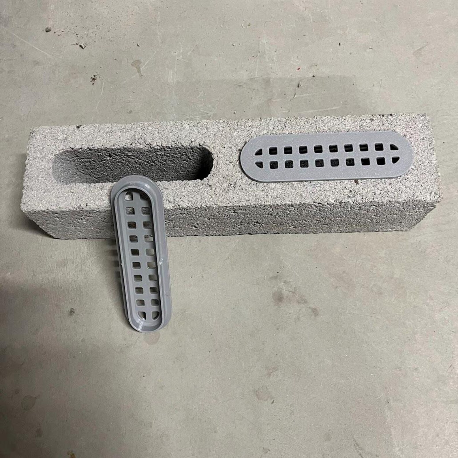 Cinder Drain Block Screen | Masonry Concrete Insert | Skinny Grate ...