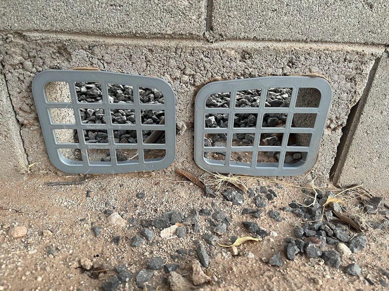 Cinder Drain Block Screen | Masonry Concrete Insert | Tapered Grate ...