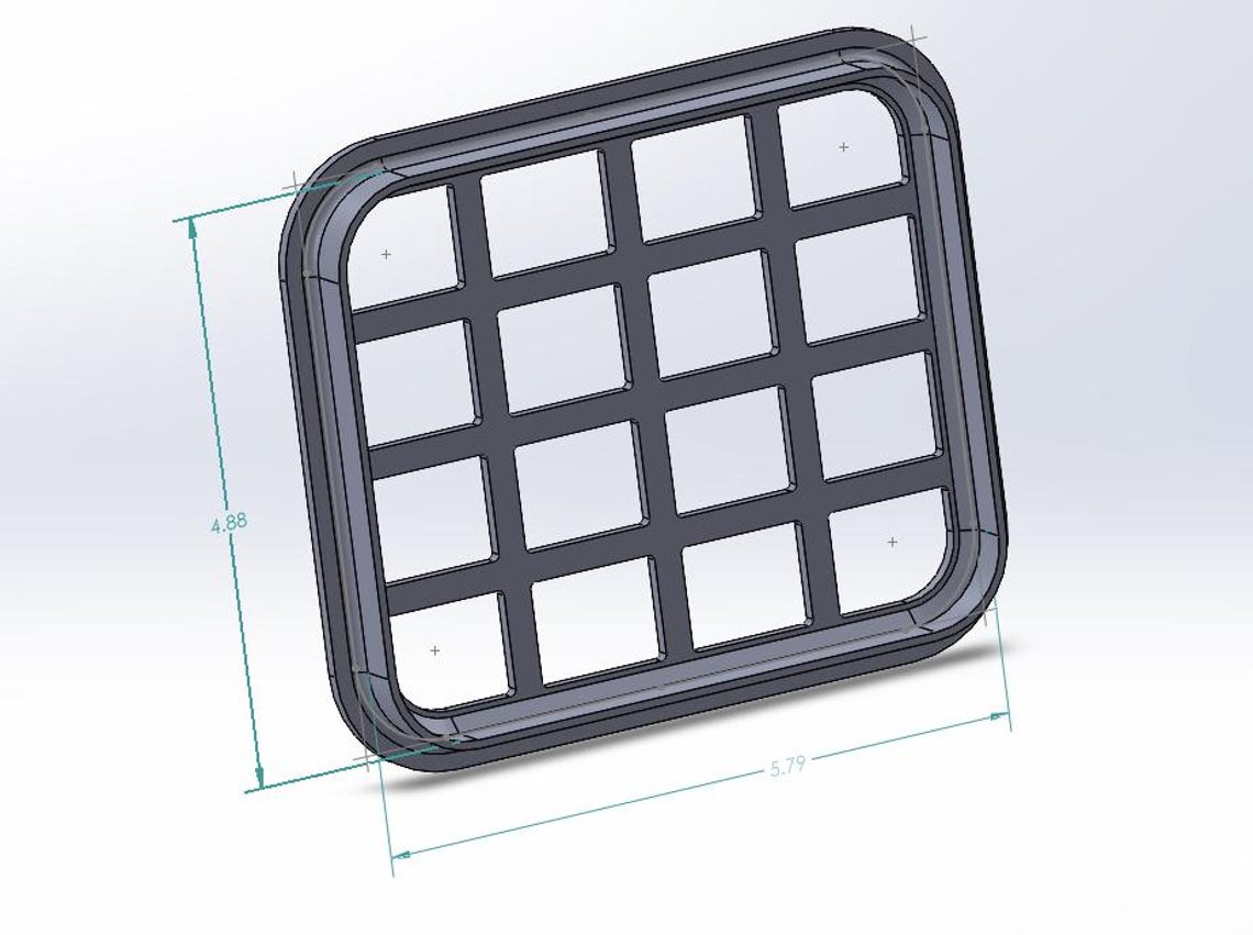 Set of 2 | Cinder Drain Block Masonry Concrete Insert | Screen Grate ...