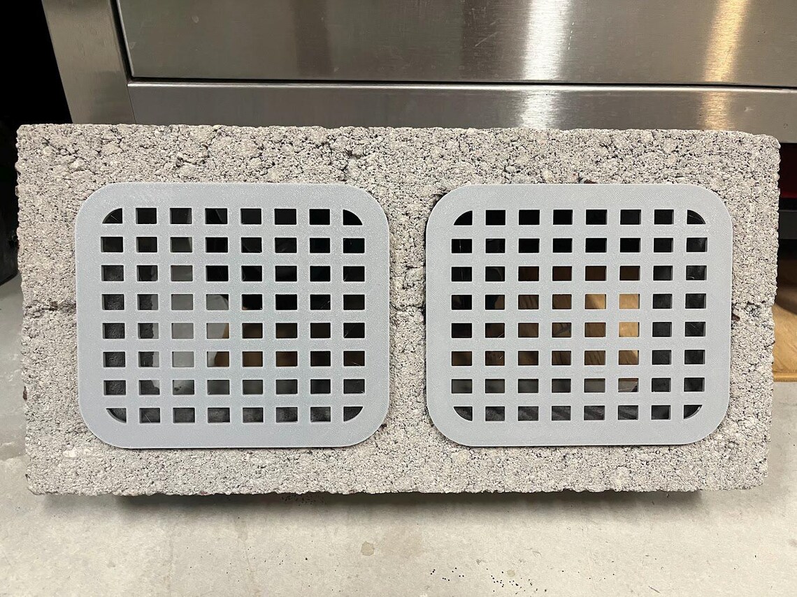 Cinder Block Screen | Masonry Concrete Insert Mesh | Grate 3D Wall ...