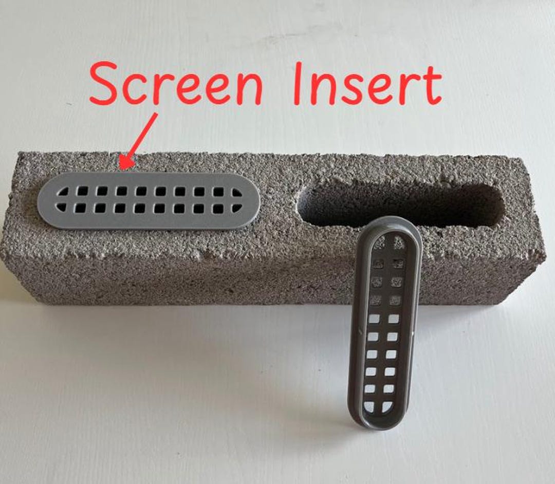 Cinder Drain Block Screen | Masonry Concrete Insert | Skinny Grate ...