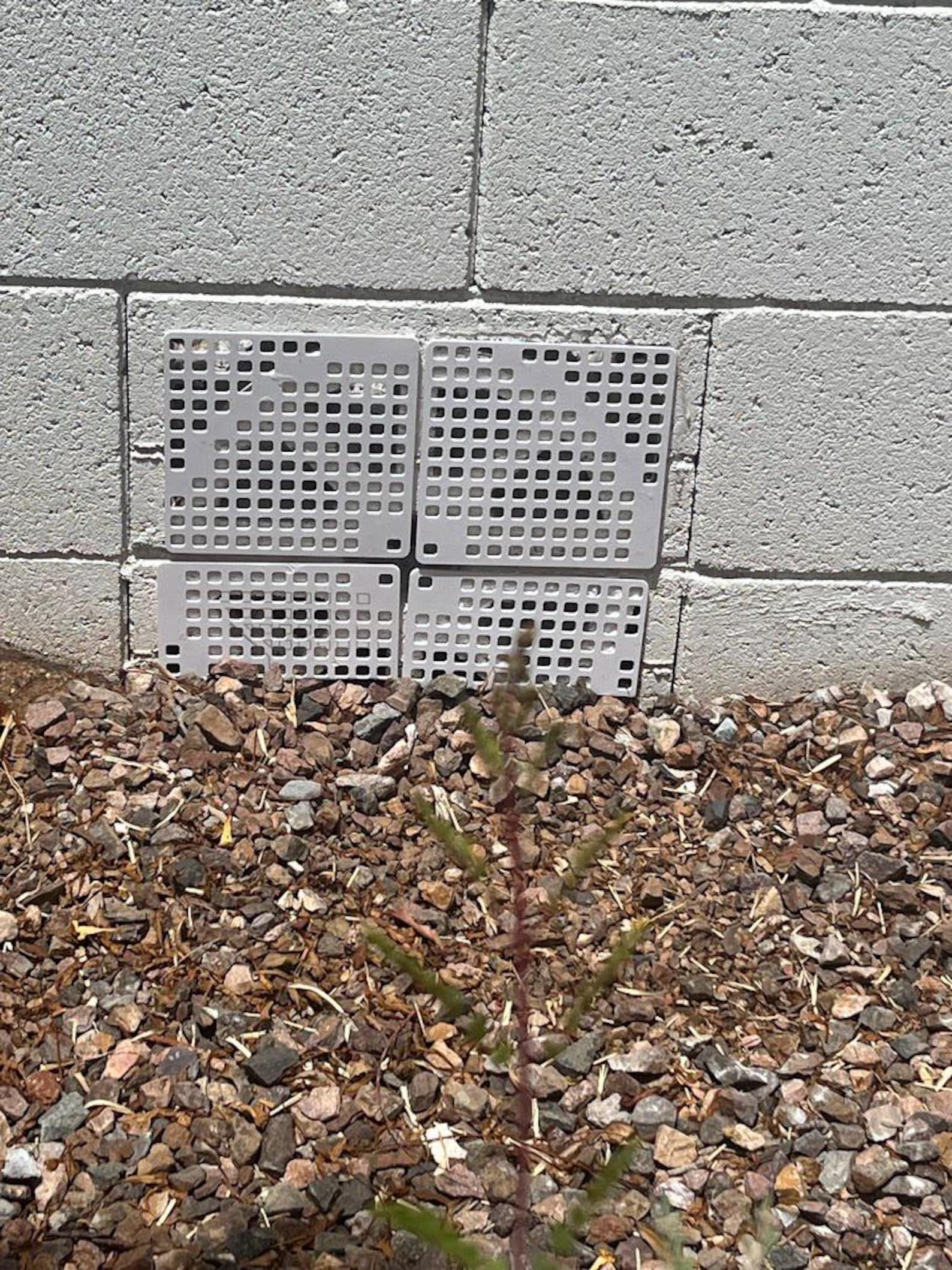 Cinder Block Screen | Decorative Wheel Insert, Fence Grate Cover (set ...