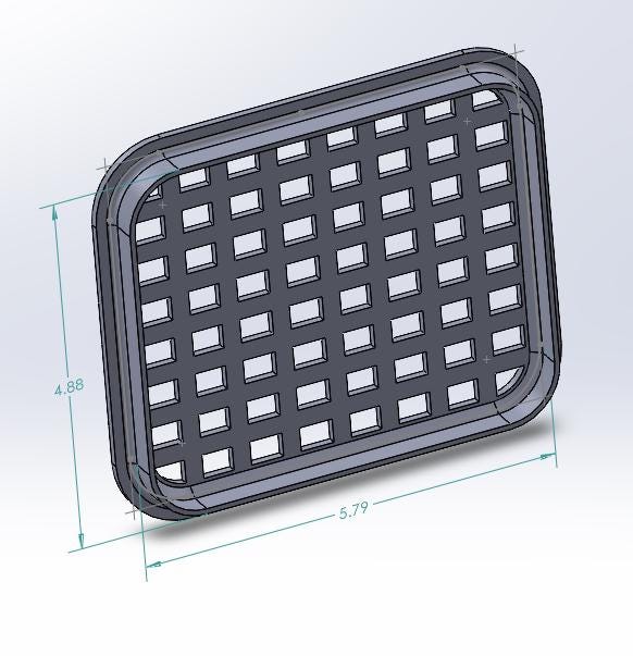 Cinder Drain Block Masonry Concrete Insert | Fine Mesh Screen | Grate ...