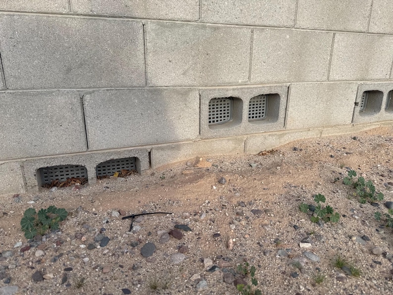 Set of 2 | Cinder Drain Block Masonry Concrete Insert Fine Tapered ...