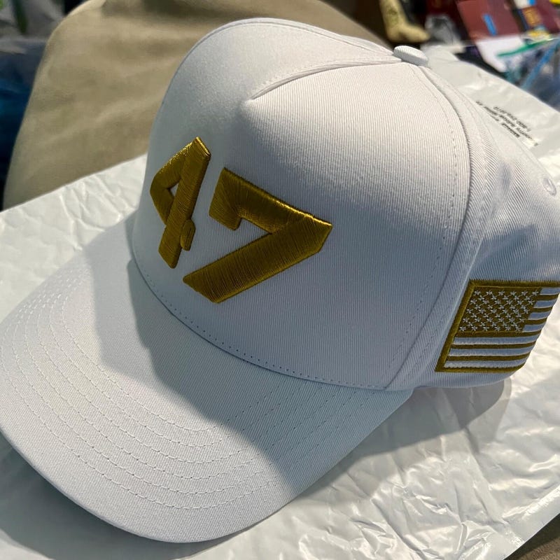 White 47 Trump Hat - Etsy