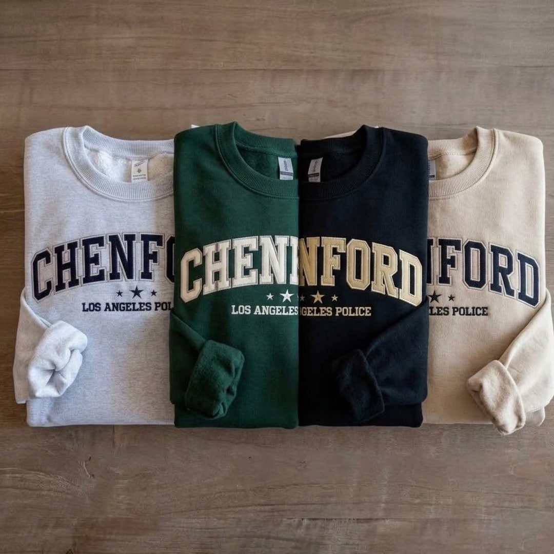 Embroidered Chenford Sweatshirt ,the Ruukie Sweatshirt, LA Police ...