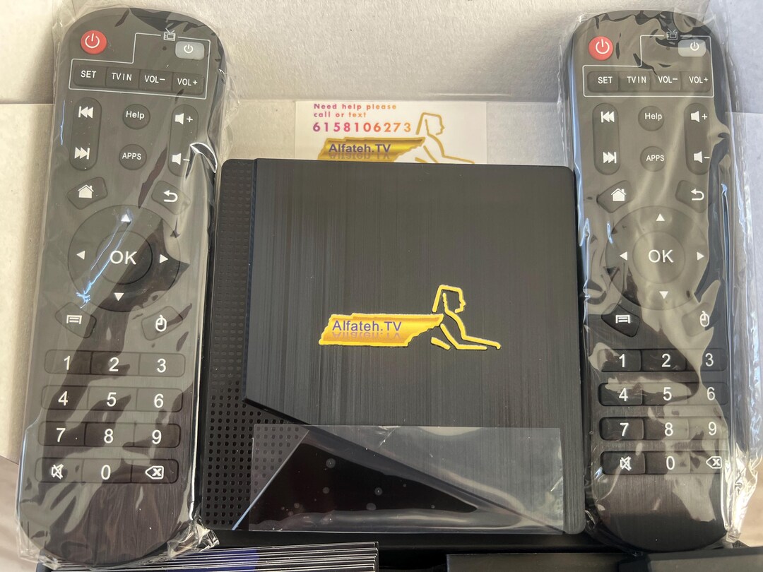 Alfateh TV Arabic TV Box 3 Years Warranty 2 Remotes جهاز القنوات ...