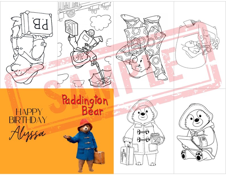 Paddington Colouring Book - Etsy