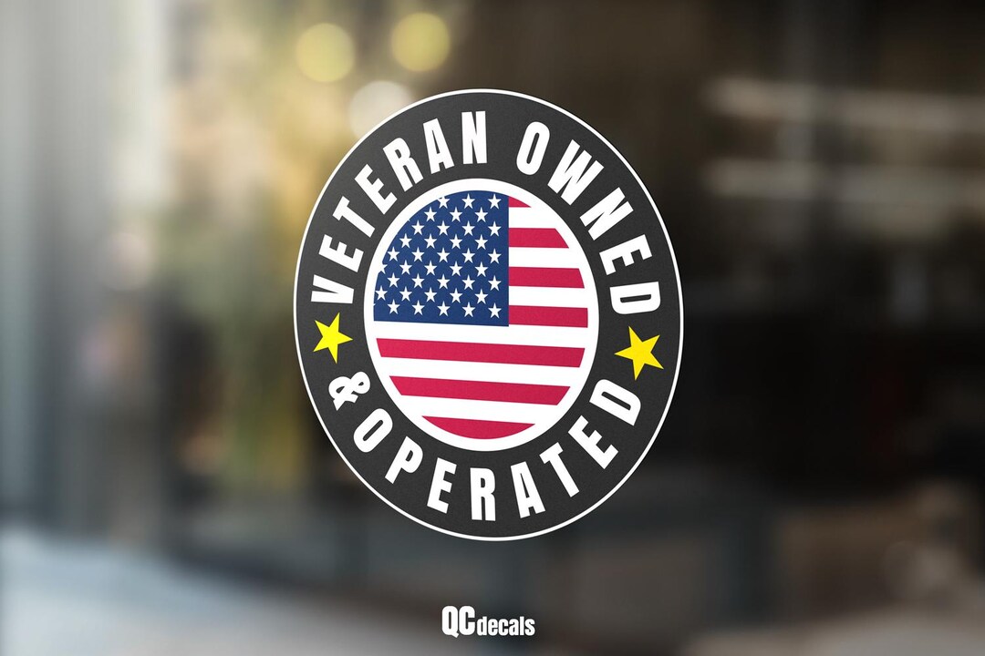 Veteran Owned and Operated Decal: Weatherproof Vinyl Window/vehicle ...