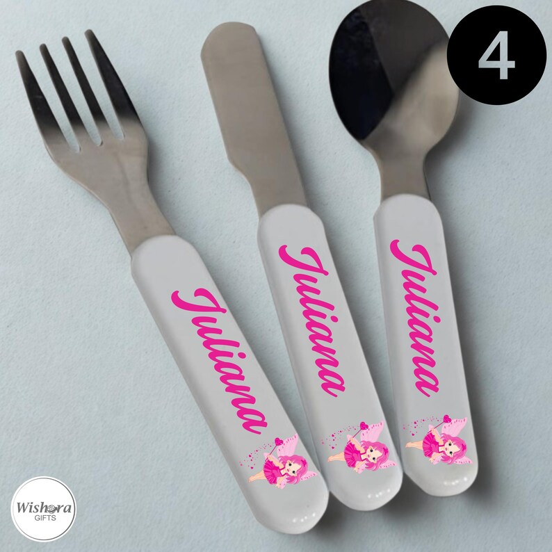Personalised Name Cutlery Gift, Set -custom Decorative Fork and Spoon ...