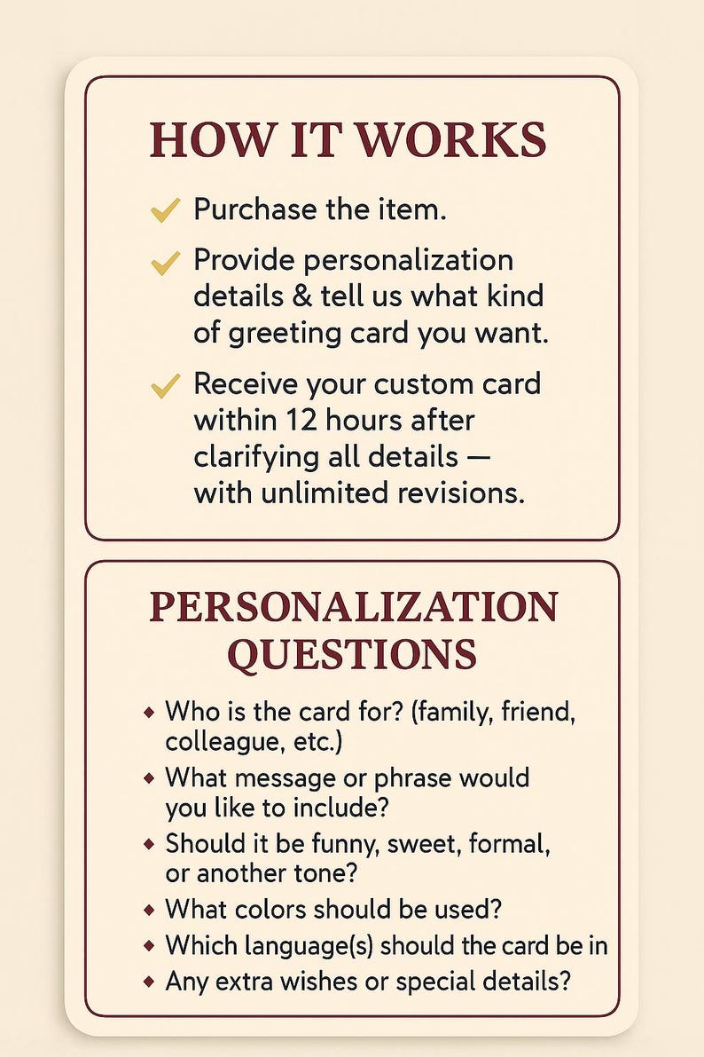 Unique Rosh Hashanah Greeting Card Personalized Custom Made From ...