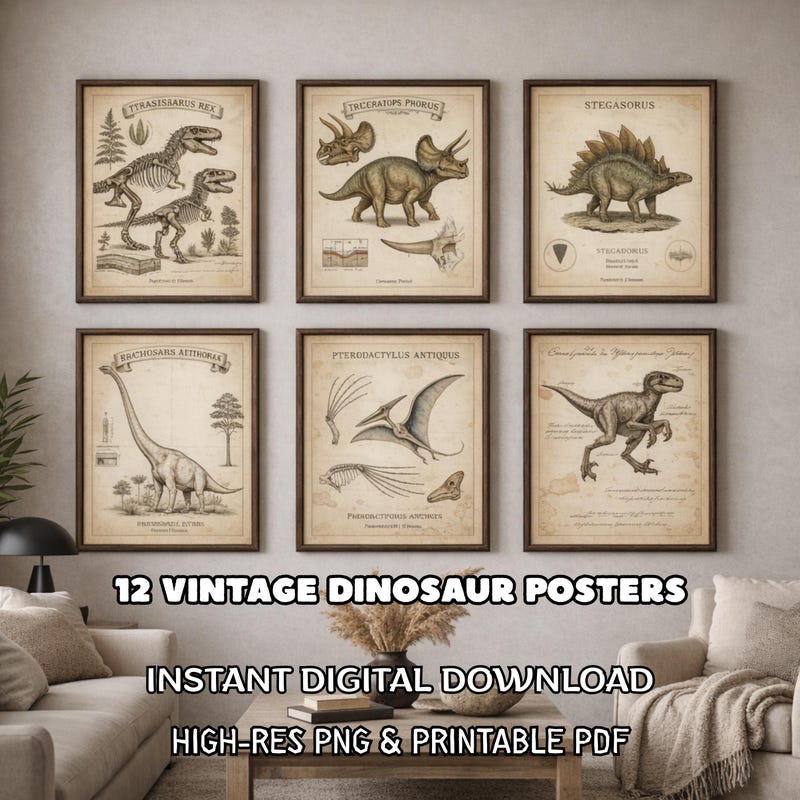 Dinosaur Science Stickers - Etsy