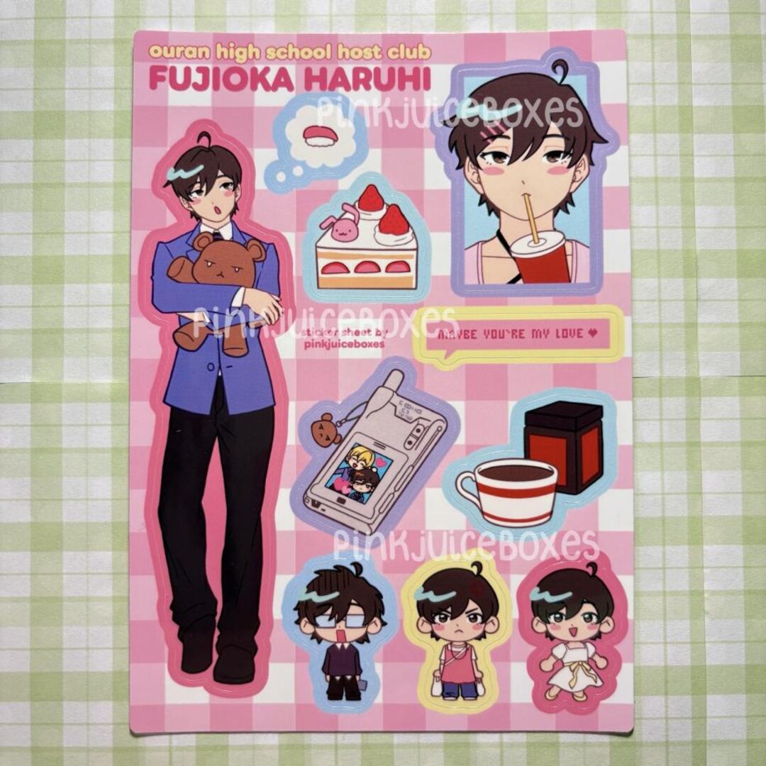 PREORDER Ouran Host Club Vinyl Sticker Sheet | OHSHC - Etsy