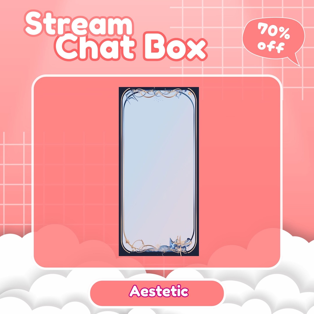 Aestetic Chatbox, Cute Chat Box Streamers, Chat Box Overlay, Chat Box ...