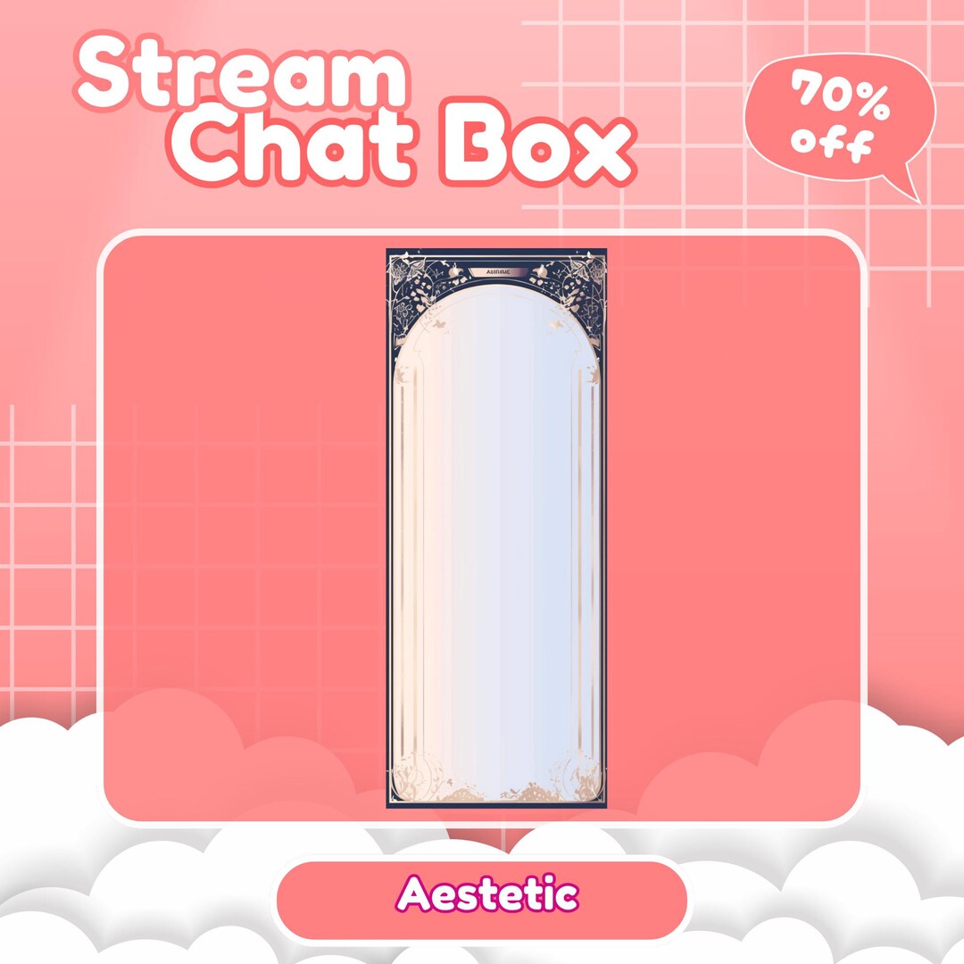 Aestetic Chatbox, Cute Chat Box Streamers, Chatbox Overlay, Chat Box ...