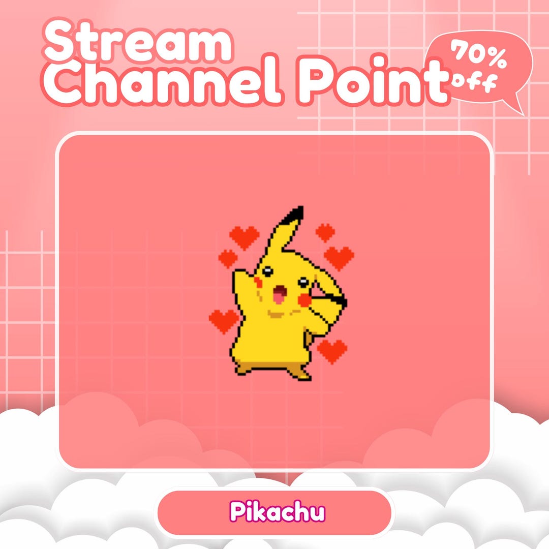 Pikachu Channel Point for Twitch, Twitch Channel Point, Channel Point ...