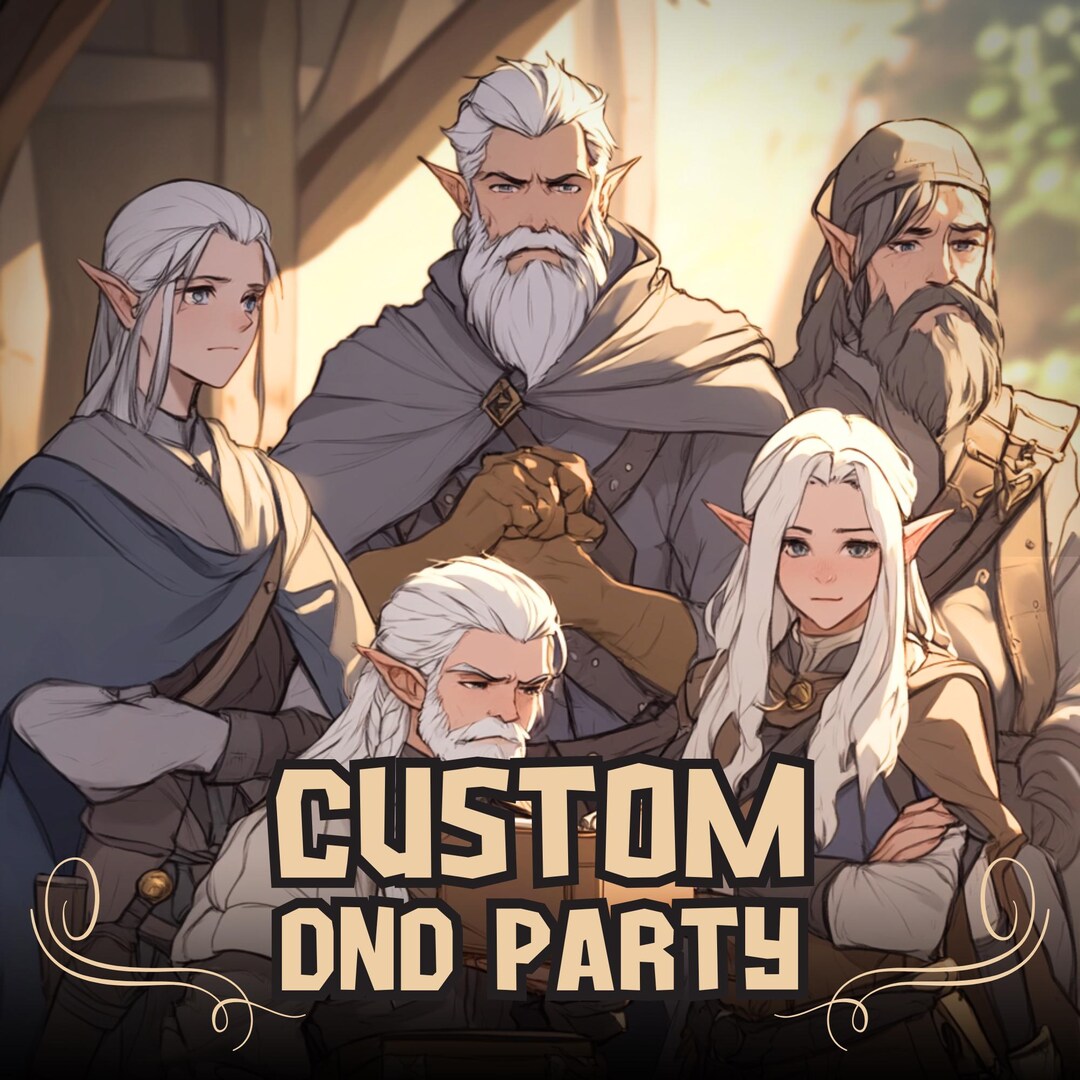 Custom DND PARTY, Dnd Character Art, Dnd Commission, Dnd Party, Custom ...
